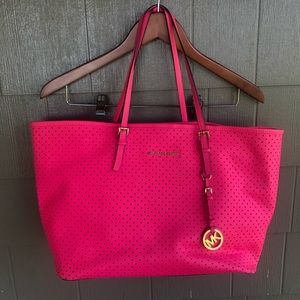 Women Michael Kors Neon Pink Handbag on Poshmark